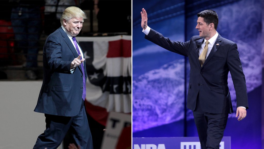 Trump, Ryan try to unify the Republican Party while Clinton fights a ...