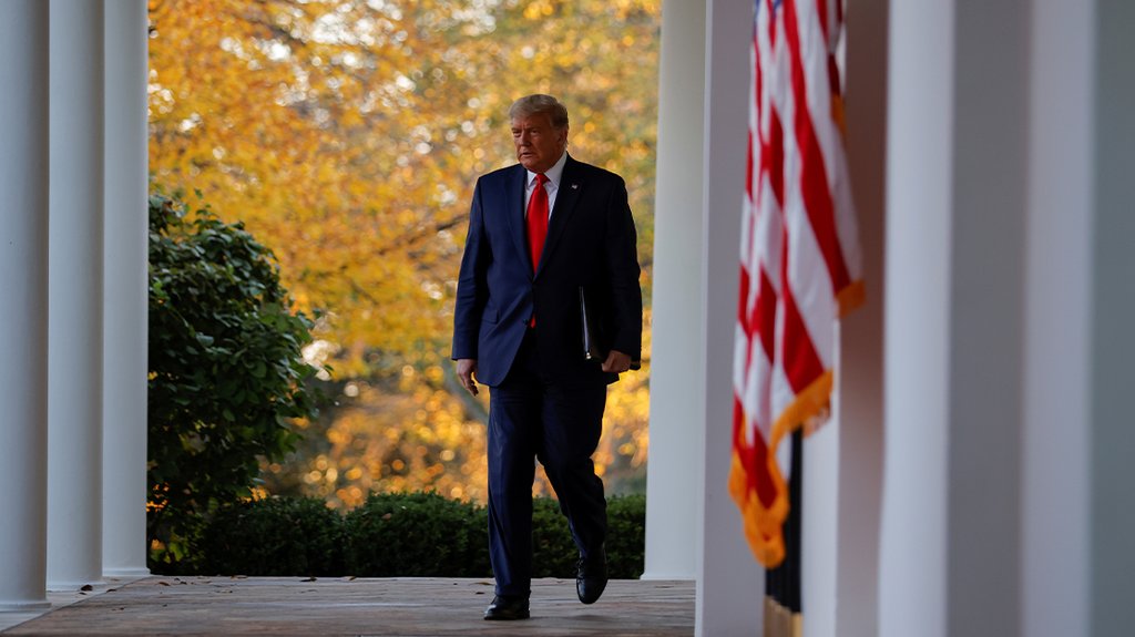 President Donald Trump Denies Election Results As COVID-19 Spikes ...